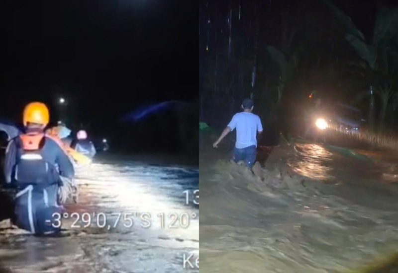 BREAKING NEWS: Banjir Rendam Suli Barat Luwu di Malam Ini - Majesty.co.id